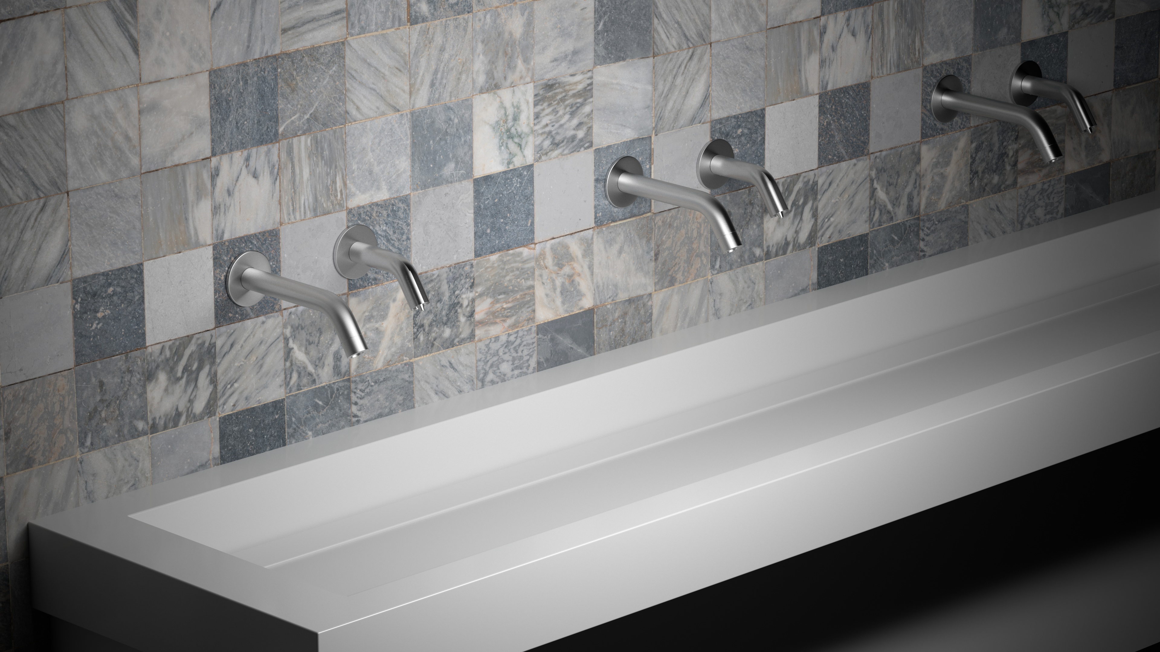 Duten R335-TR Robinet électronique mural, installation encastrée de Duten : fiche produit et ...