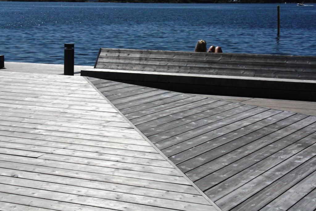 Kebony Character lame de terrasse lisse 28 x 120 mm #1127 de KEBONY ...